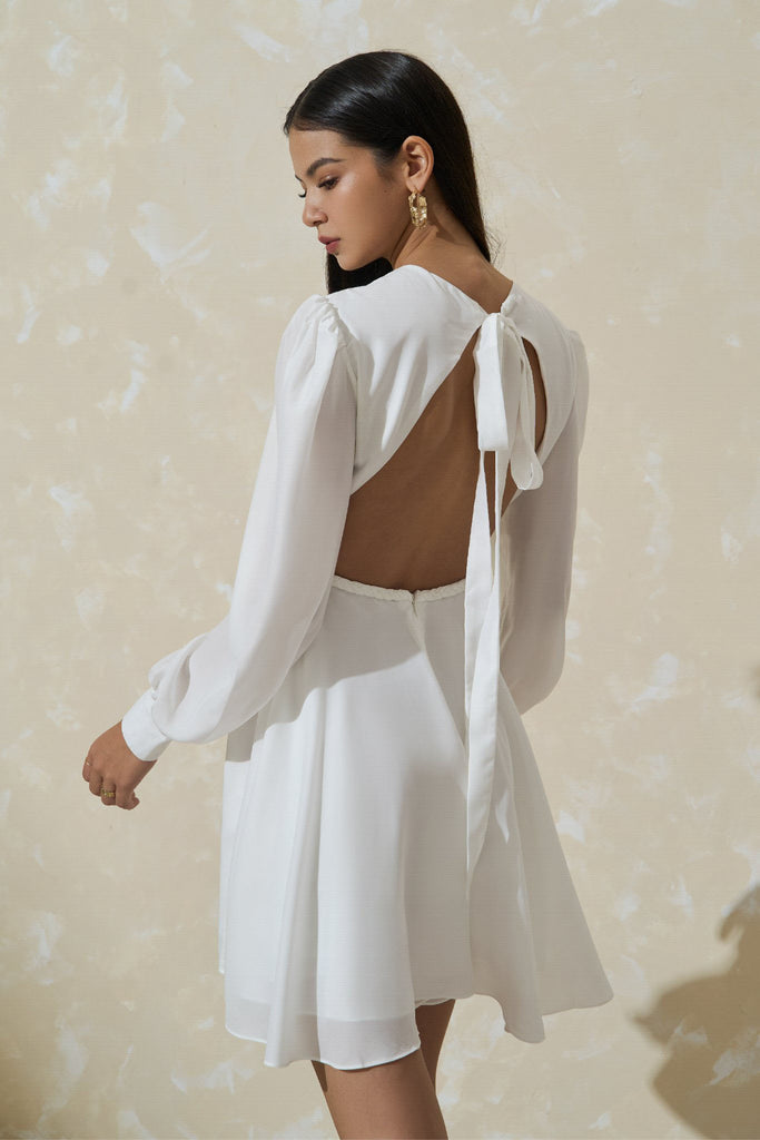 Elaina Chiffon Cut Out Dress – VAST