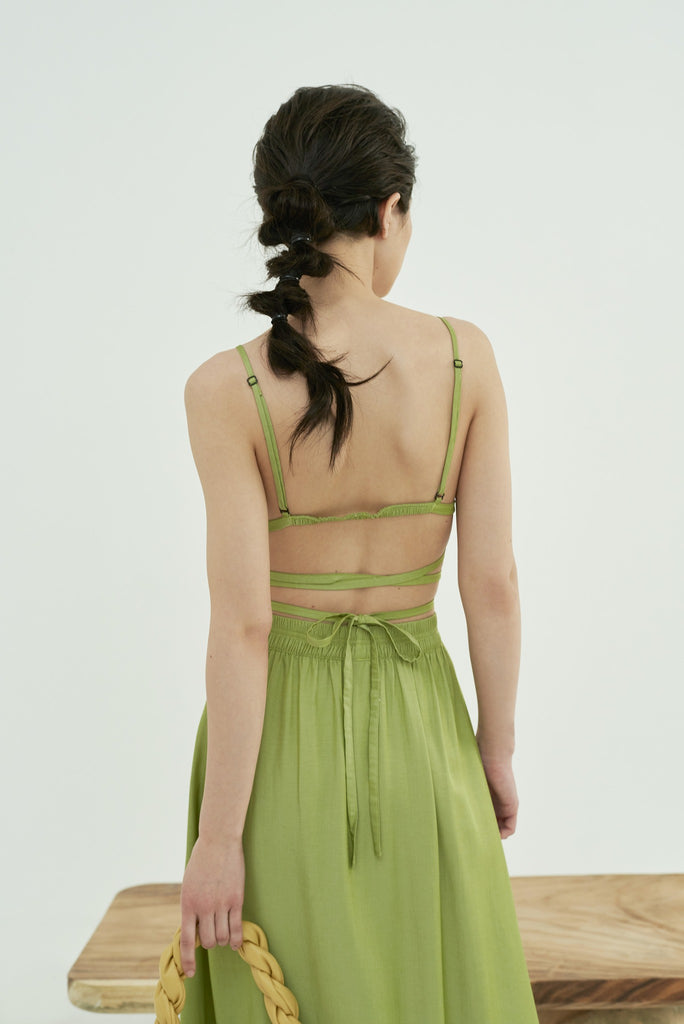 Miranda Linen Bralette and Maxi Skirt – VAST