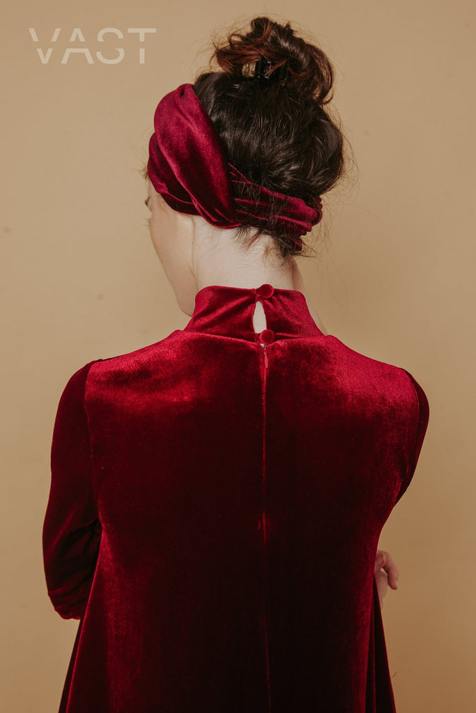 Ruby Gown - Oversized Velvet Maxi Dress – VAST